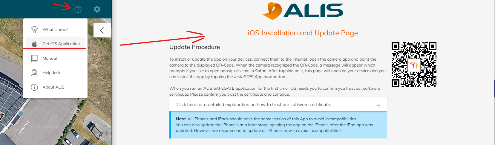 ALIS on-site New Connection setup and iOS apps! (V2023.1 update)