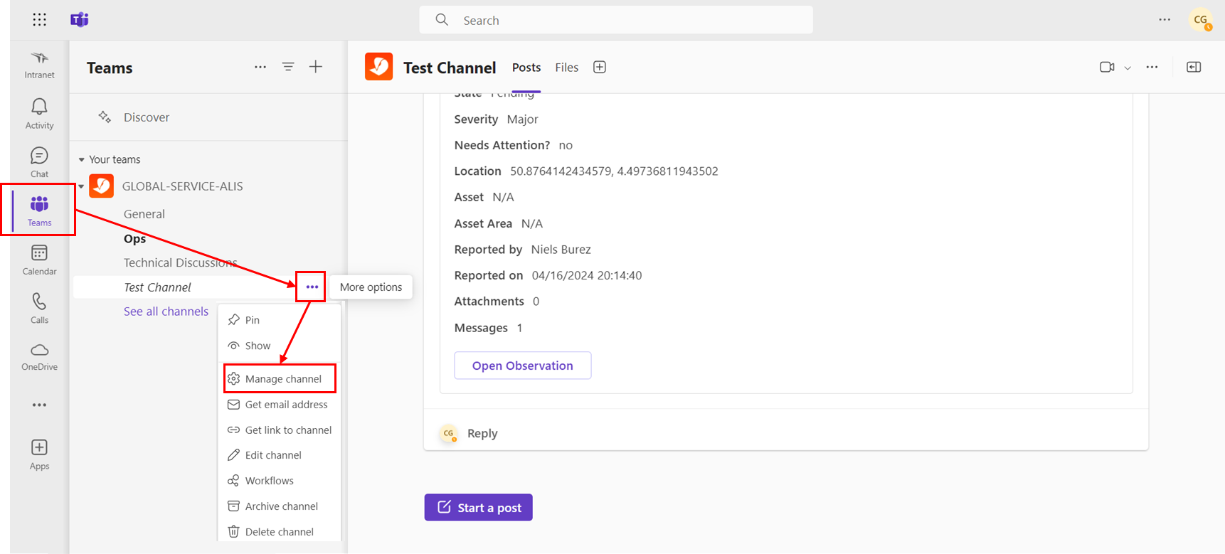 Microsoft Teams notifications - using an Incoming Webhook Connector
